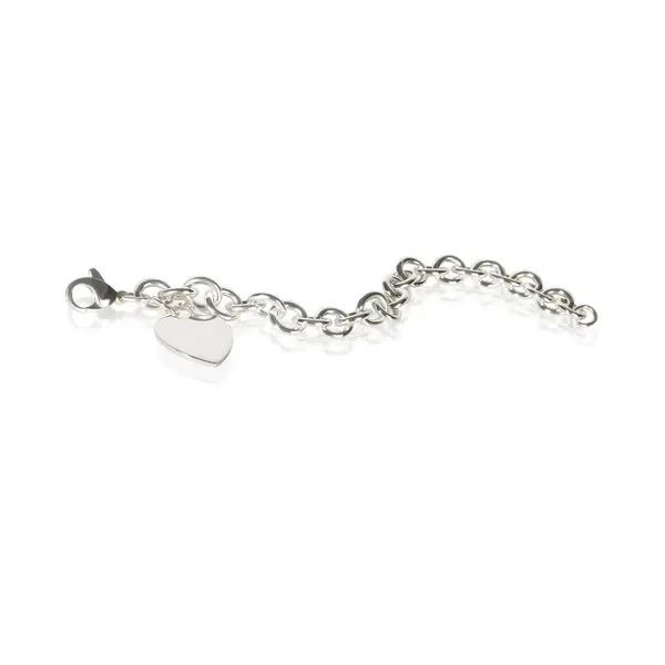 Tiffany & Co. Sterling Silver Heart Charm Bracelet