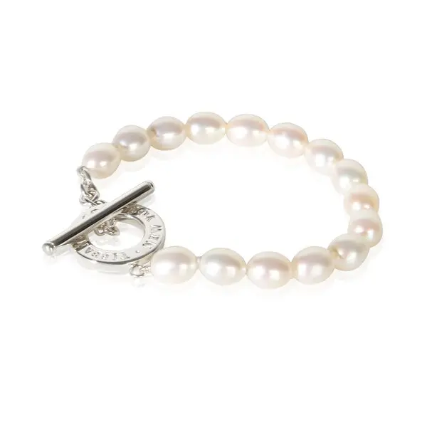 Tiffany & Co. Sterling Silver Pearl Toggle Bracelet