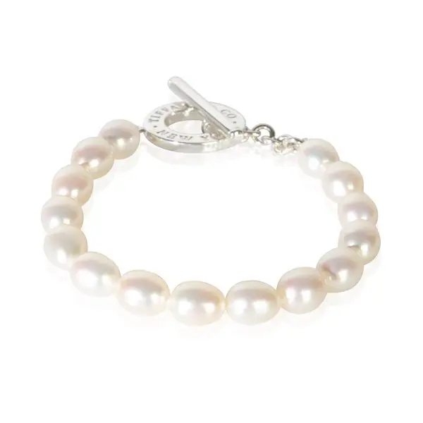 Tiffany & Co. Sterling Silver Pearl Toggle Bracelet
