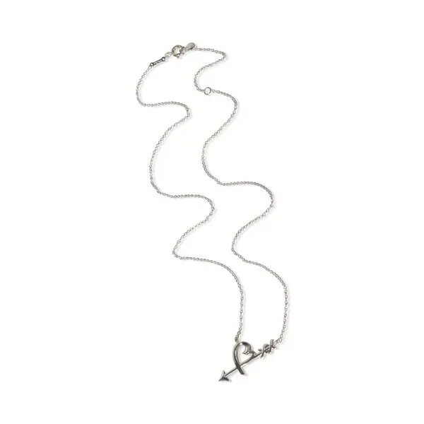 Tiffany & Co. Sterling Silver Paloma Picasso Graffiti Heart Pendant Necklace