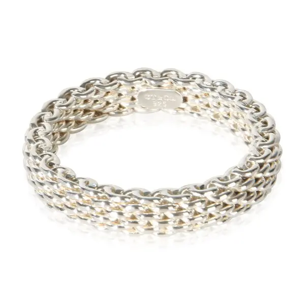 Tiffany & Co. Sterling Silver Somerset Mesh Ring - Sterling_silver