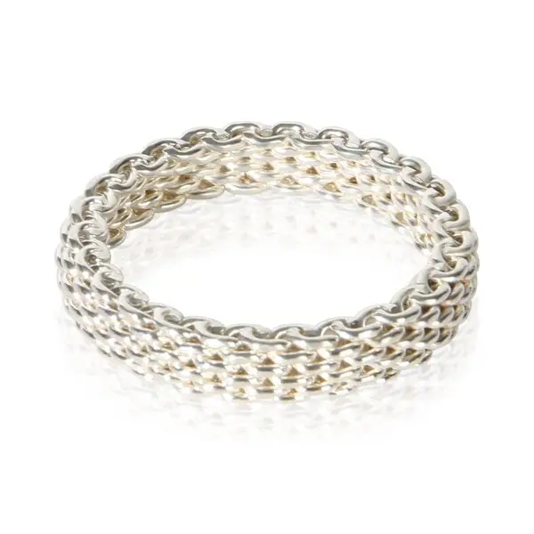 Tiffany & Co. Sterling Silver Somerset Mesh Ring