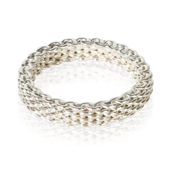 Tiffany & Co. Sterling Silver Somerset Mesh Ring