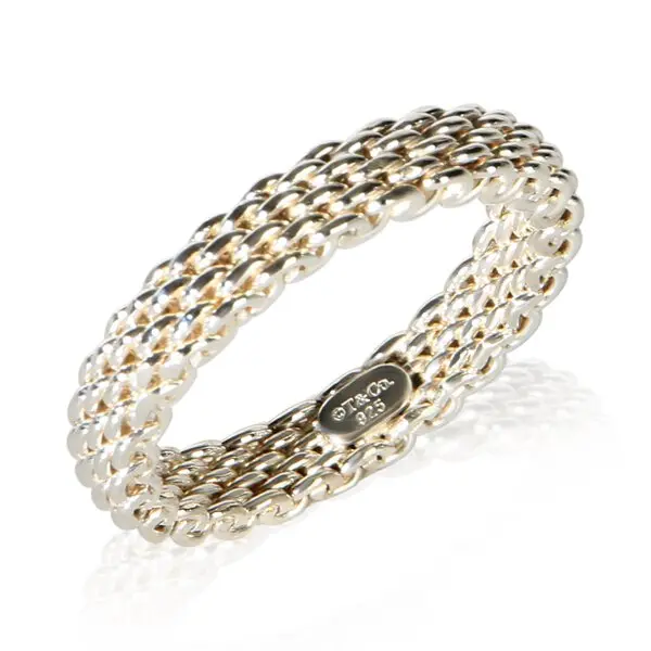 Tiffany & Co. Sterling Silver Somerset Mesh Ring