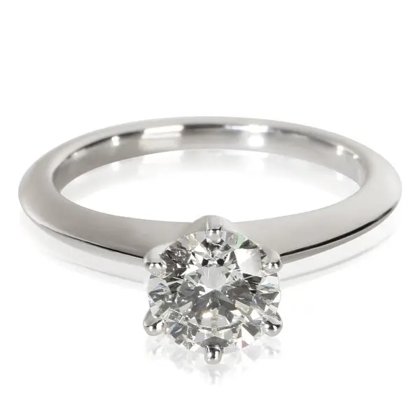 Tiffany & Co. 0.9 Ct Round Brilliant Diamond Engagement Ring