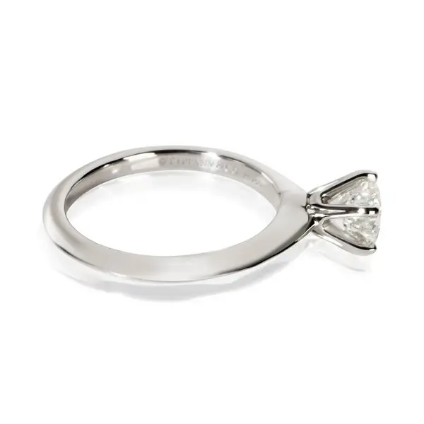 Tiffany & Co. 0.9 Ct Round Brilliant Diamond Engagement Ring