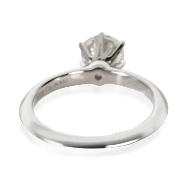 Tiffany & Co. 0.9 Ct Round Brilliant Diamond Engagement Ring