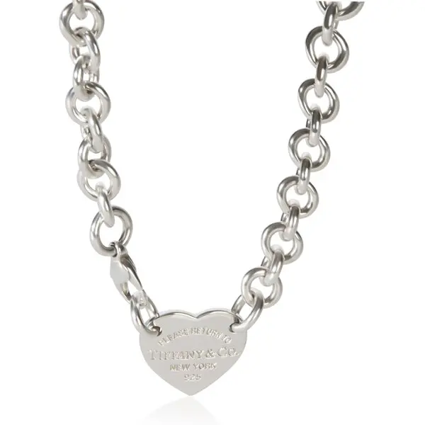 Tiffany & Co. Sterling Silver Heart Pendant Necklace - Sterling_silver