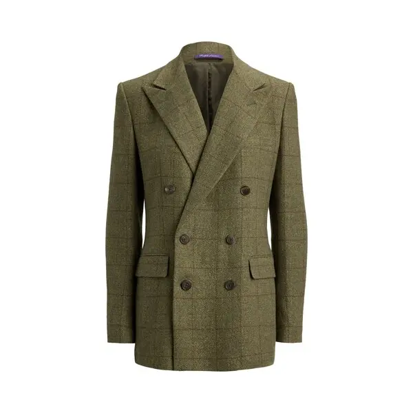 Ralph Lauren Ramona Windowpane Tweed Jacket