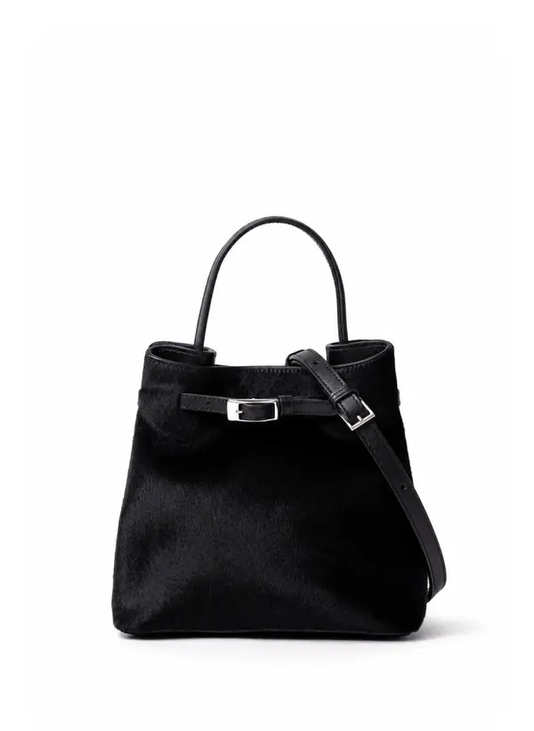 ELLEME Belt Bag Small Calf Leather Silver
