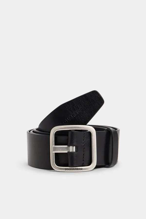 Dsquared2 Smooth Leather Belt With Buckle