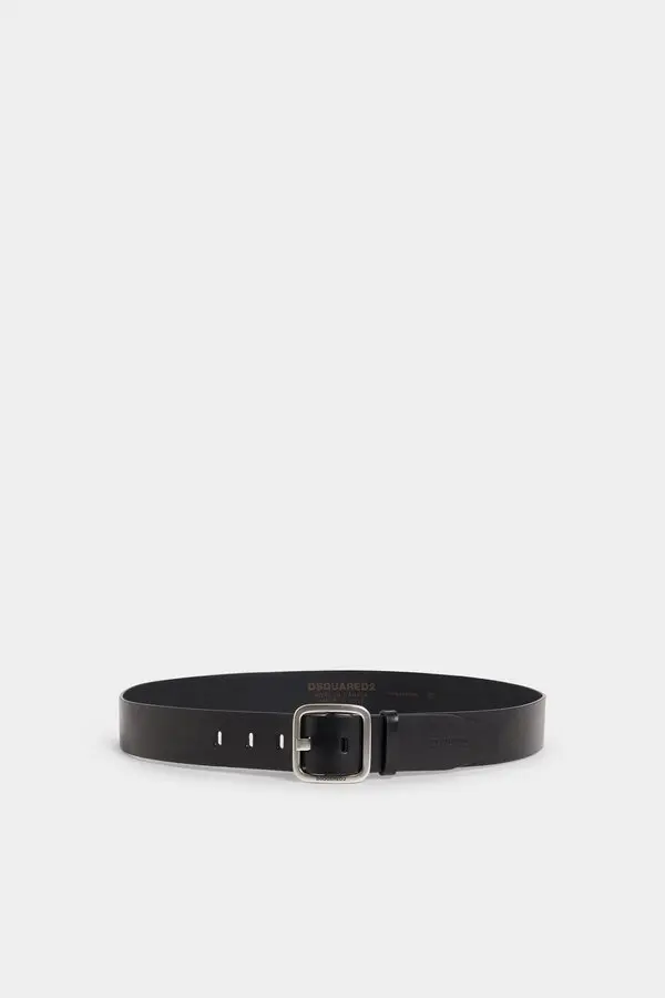 Dsquared2 Smooth Leather Belt With Buckle
