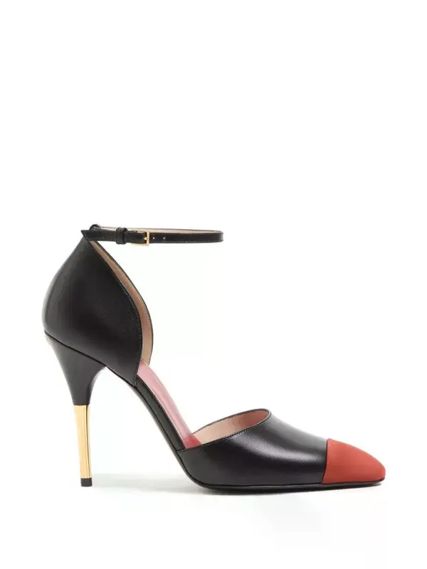 Valentino Garavani D'orsay Sinead Pumps In Goatskin And Suede 105mm - Black