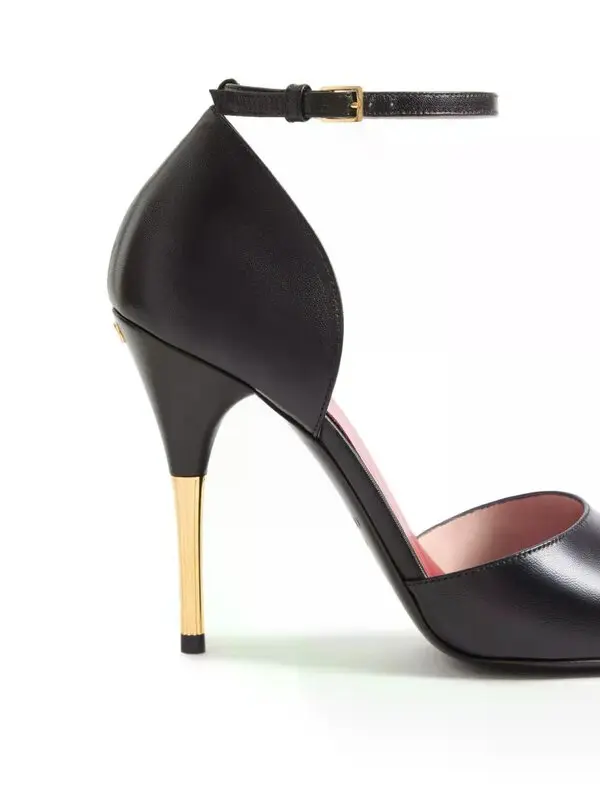 Valentino Garavani D'orsay Sinead Pumps In Goatskin And Suede - Black