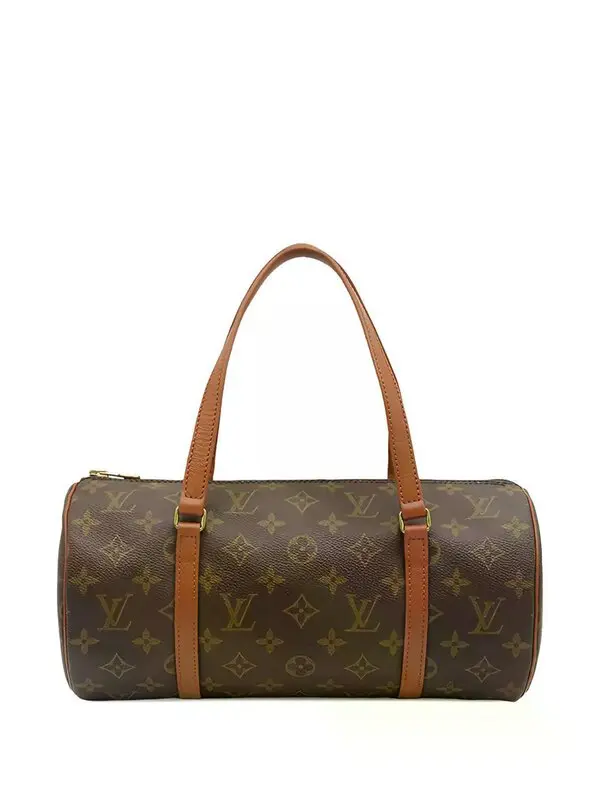 LOUIS VUITTON 1990 Monogram Papillon 30 Handbag - Brown