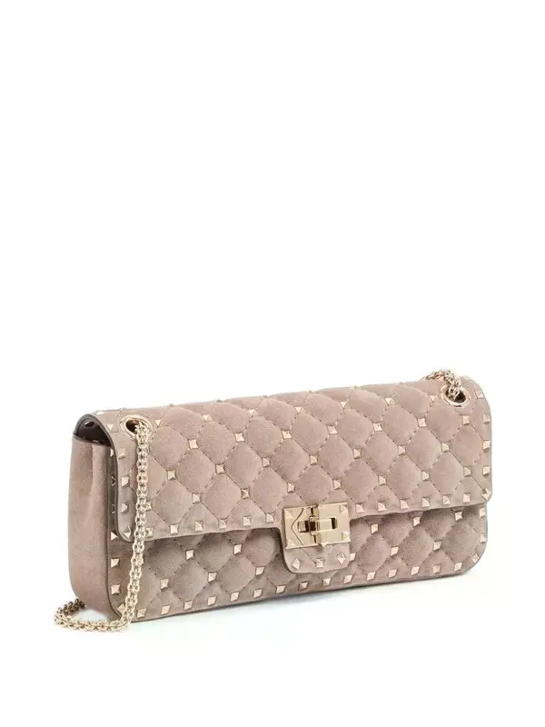 Valentino Garavani Rockstud Spike Suede Medium Shoulder Bag