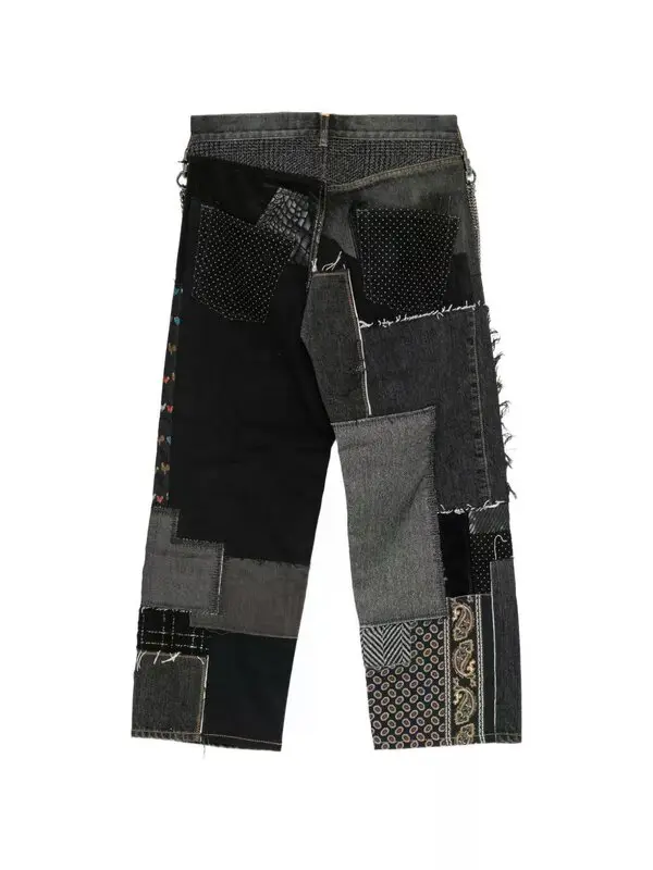 Junya Watanabe Patchwork Selvage Jeans - Black