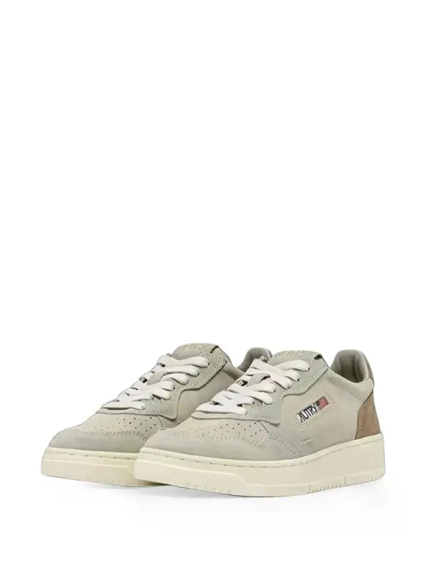 AUTRY Medalist Perforated Suede Sneakers - Neutrals