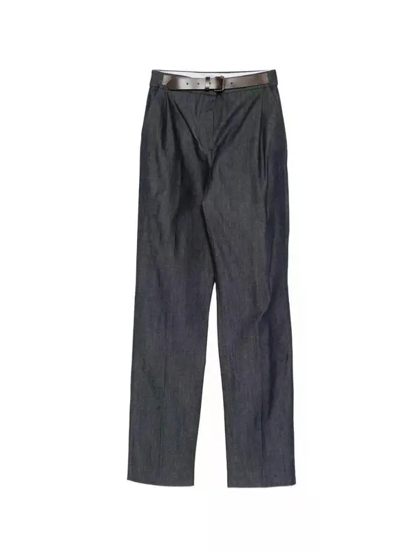 Dice Kayek Belted Pleat Jeans - Blue