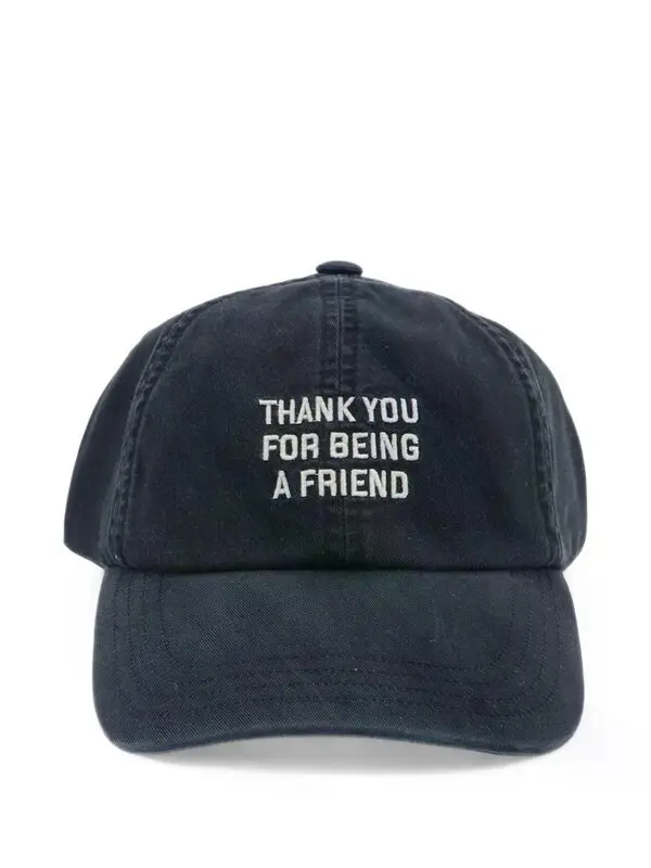 AMI Paris Slogan-embroidered De Coeur Baseball Cap - Blue