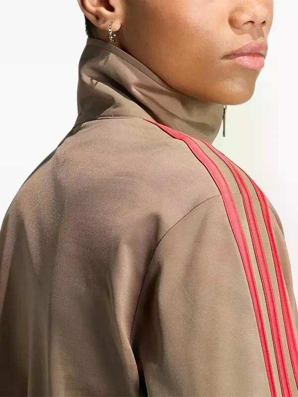Adidas Logo-embroidered Striped Track Jacket