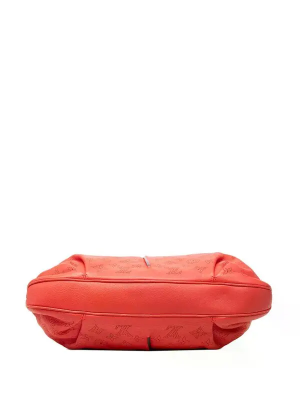 LOUIS VUITTON 2013 Monogram Mahina Selene Mm Satchel - Red