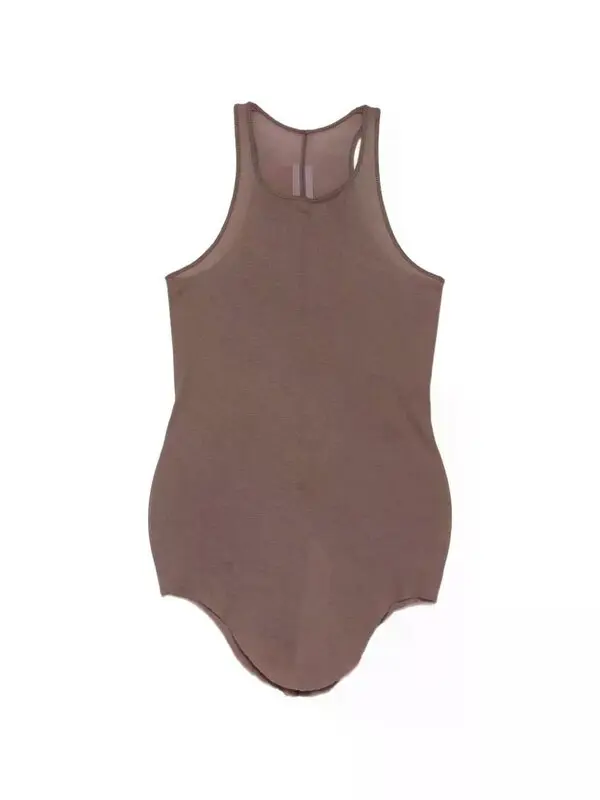 Rick Owens Ribbed-knit Tank Top - Brown