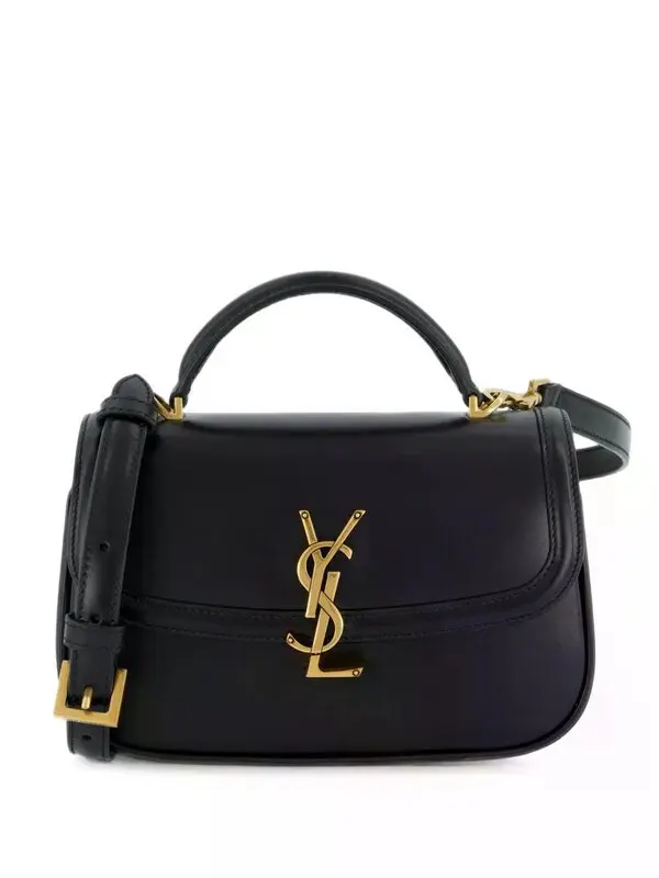 Saint Laurent Cassandre Calf Leather Shoulder Bag - Black