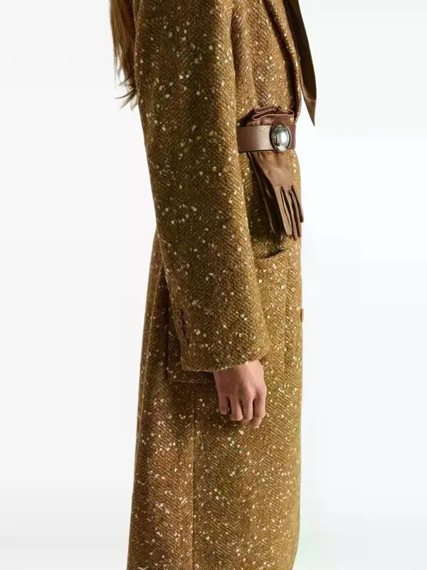 Dorothee Schumacher Double-breasted Tweed Coat
