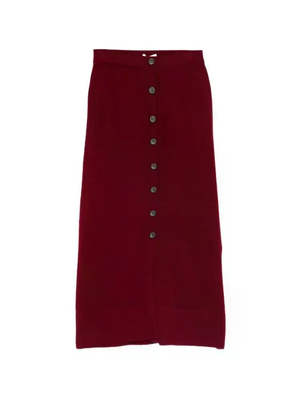 Altuzarra Callahan Button-up Maxi Skirt - Red
