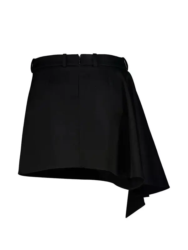 Givenchy Slashed Asymmetric Ruffled Mini Skirt