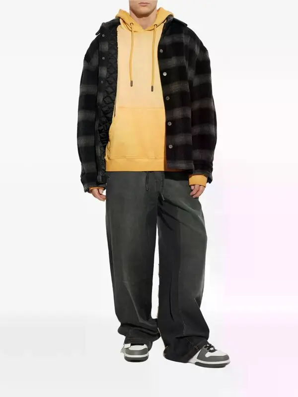 Off-White Logo-print Cotton Hoodie - Orange