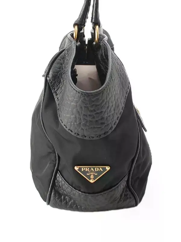 Prada 2013-2026 Berlino Trimmed Tessuto Shoulder Bag