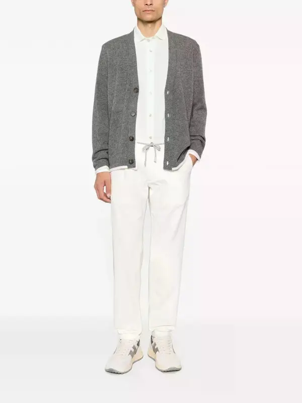 Eleventy Contrast-trim Cardigan
