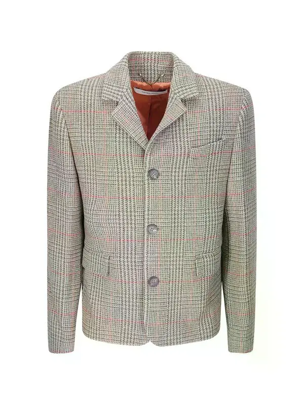 GOLDEN GOOSE Journey Prince Of Wales Check Jacket - Neutrals