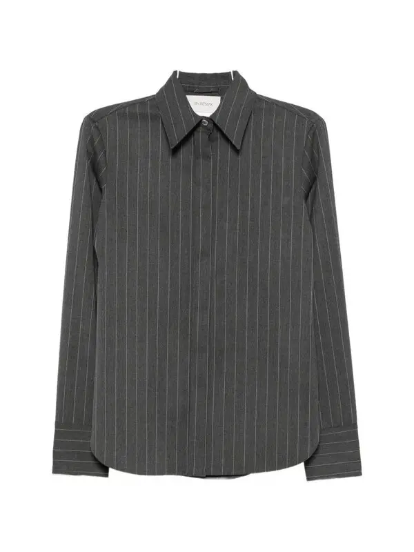 Sportmax Pinstripe-patterned Shirt - Grey