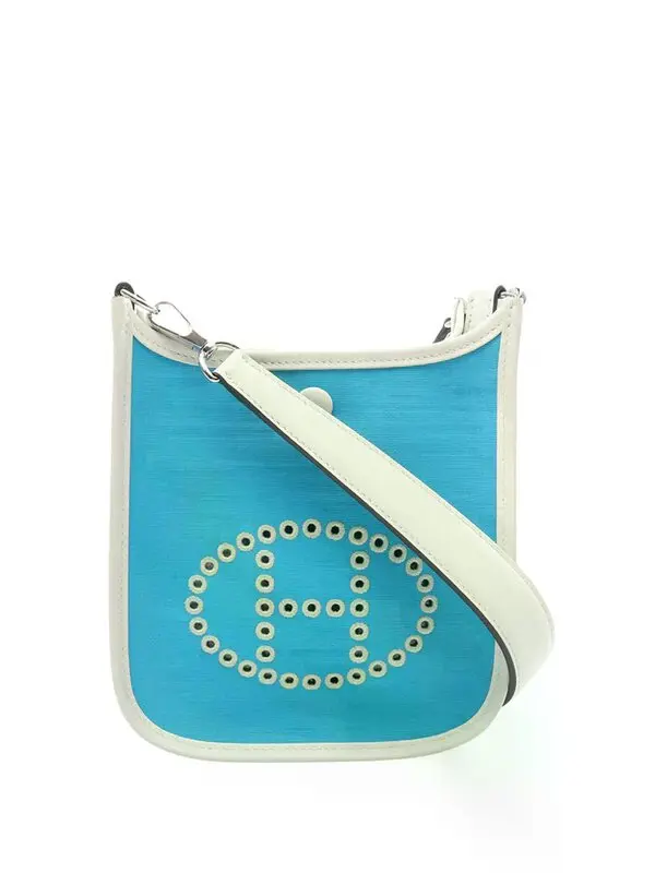 Hermès 2023 Toile Officier And Swift Neo Evelyne 16 Crossbody Bag - Blue