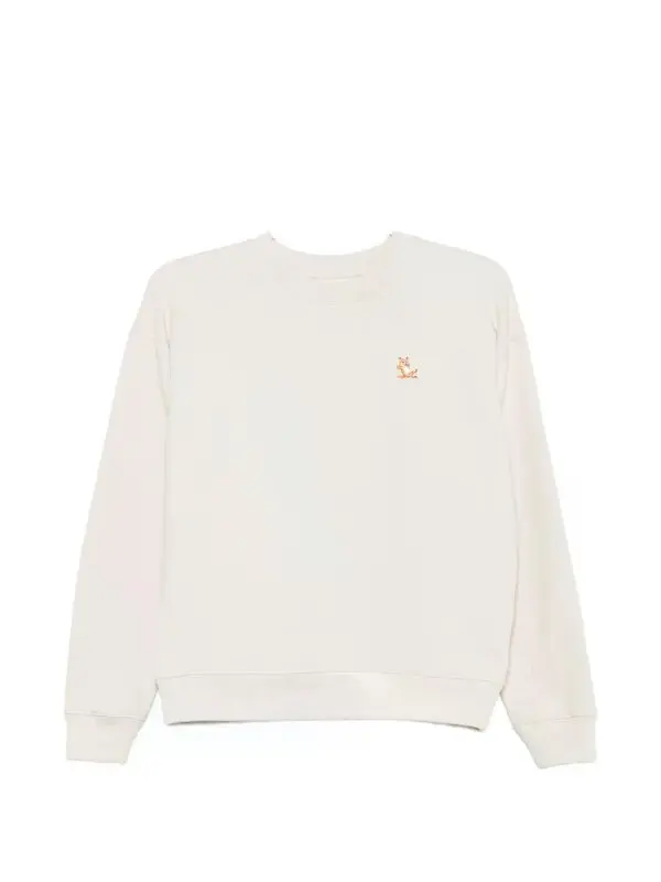 Maison Kitsuné Chillax Fox-patch Sweater - Neutrals
