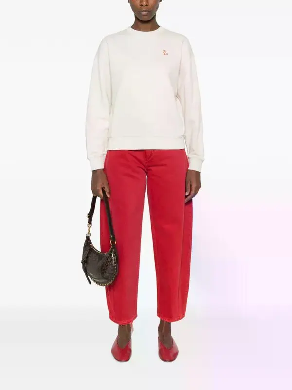 Maison Kitsuné Chillax Fox-patch Sweater - Neutrals