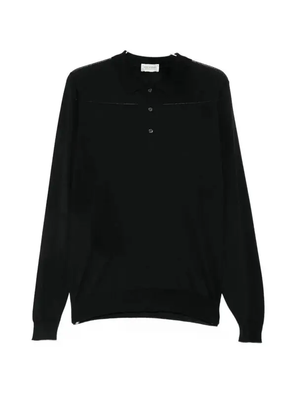 John Smedley Belpert Long-sleeve Polo Sweater