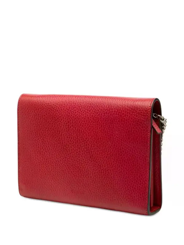 Gucci 2000-2015 Calfskin Dionysus Wallet On Chain Crossbody Bag - Red