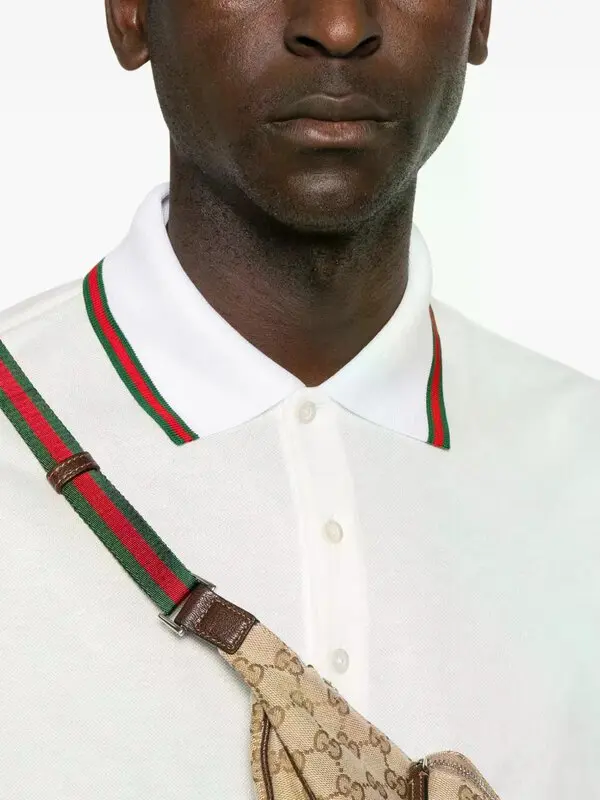 Gucci Cotton Jersey Piquet Polo Shirt