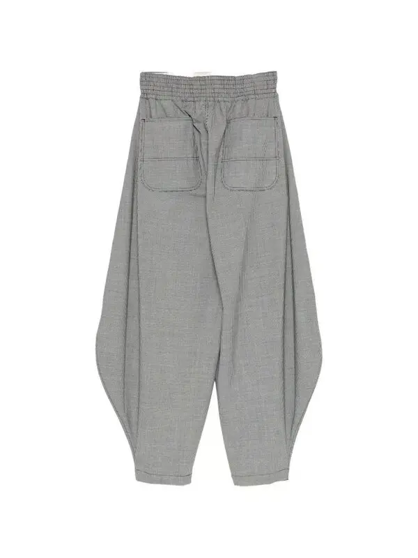 Comme Des Garçons Houndstooth-pattern Balloon Trousers