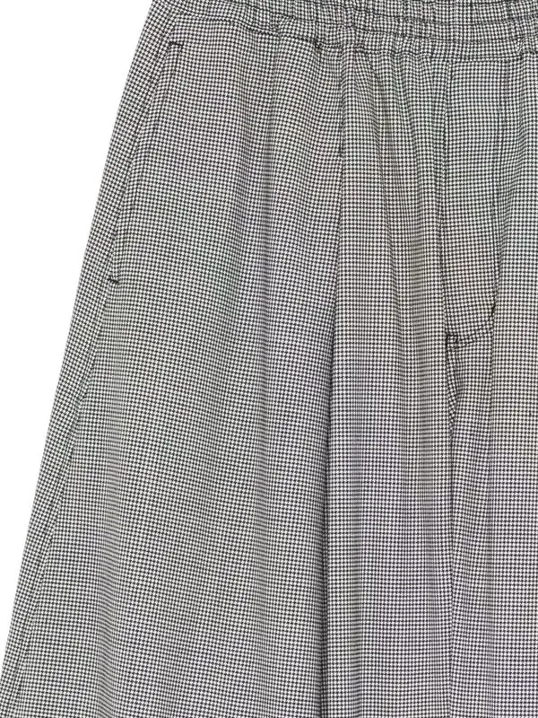 Comme Des Garçons Houndstooth-pattern Balloon Trousers