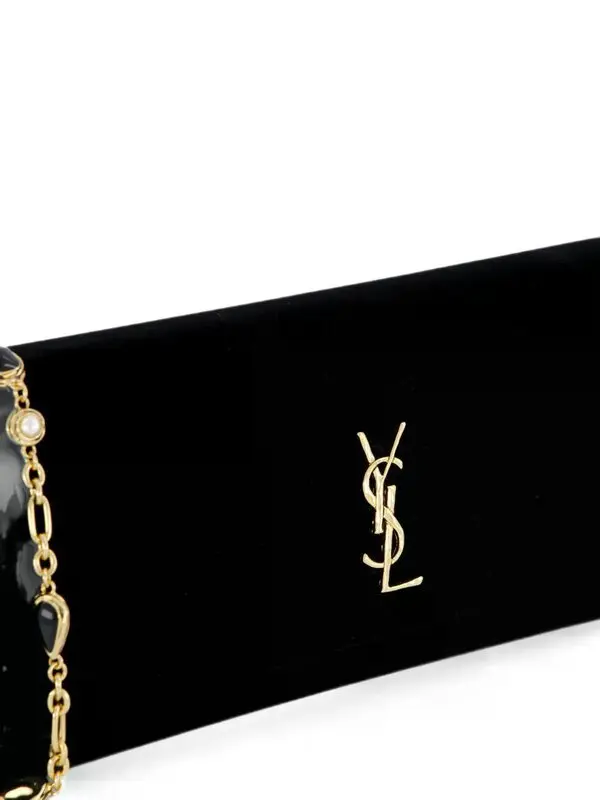 Saint Laurent Kate Velvet Clutch Bag