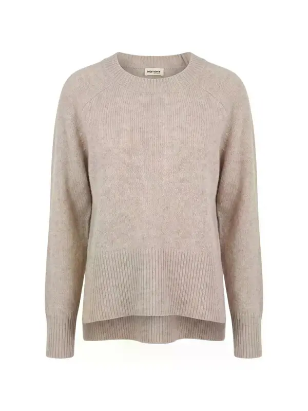 NOTSHY Ribbed-knit Cashmere Sweater - Neutrals