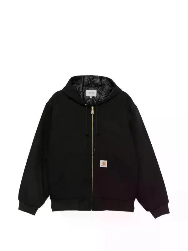 Carhartt Work In Progress Logo-patch Drawstring Jacket - Black
