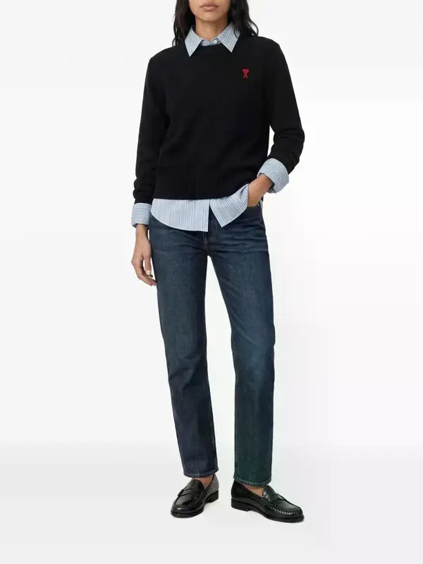 AMI Paris De Coeur Sweater - Black