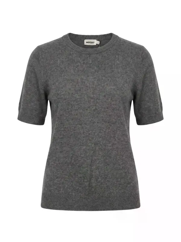 NOTSHY Short-sleeve Cashmere Sweater - Grey