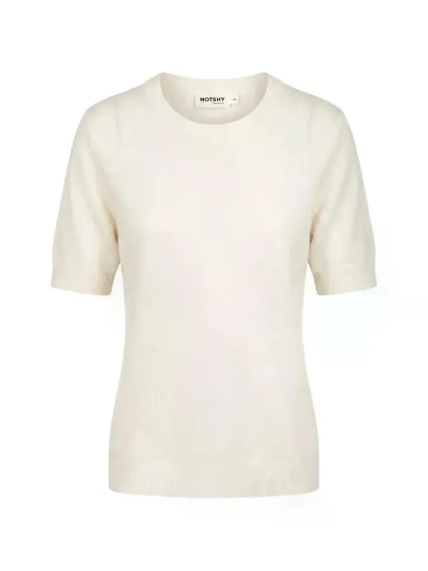 NOTSHY Short-sleeve Cashmere Sweater - Neutrals